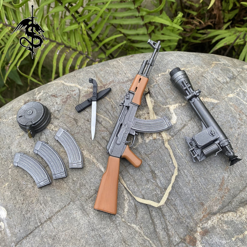 One-Sixth AK-47 Replica Small Avtomat Kalashnikova Rifle Professional ...