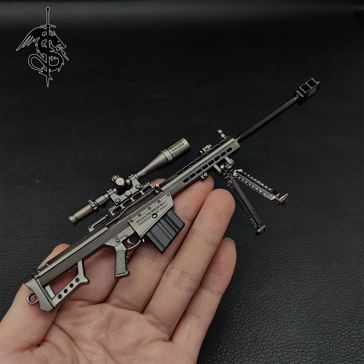 Metal Barrett M82A1 Sniper Rifle Gun Alloy Gun Model – Miniwarrior