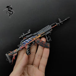 Metal Beryl M762 Miniature Assault Rifle Small Gun Model – Miniwarrior