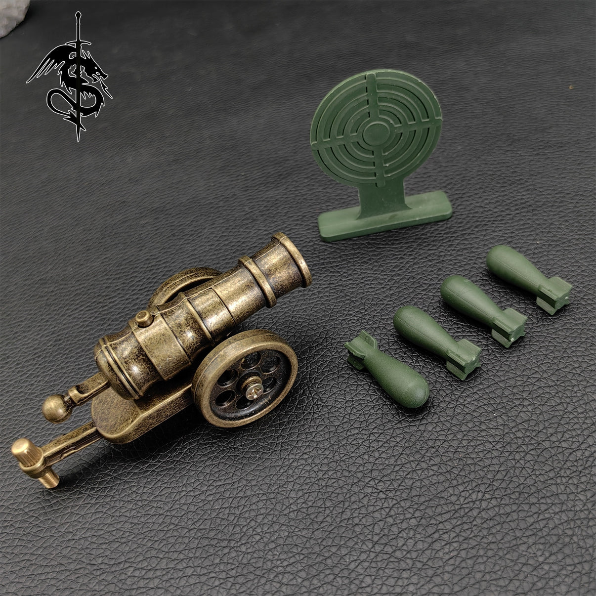 Metal Cannon Tiny Antiqued Smoothbore Cannon Funny Military Model ...