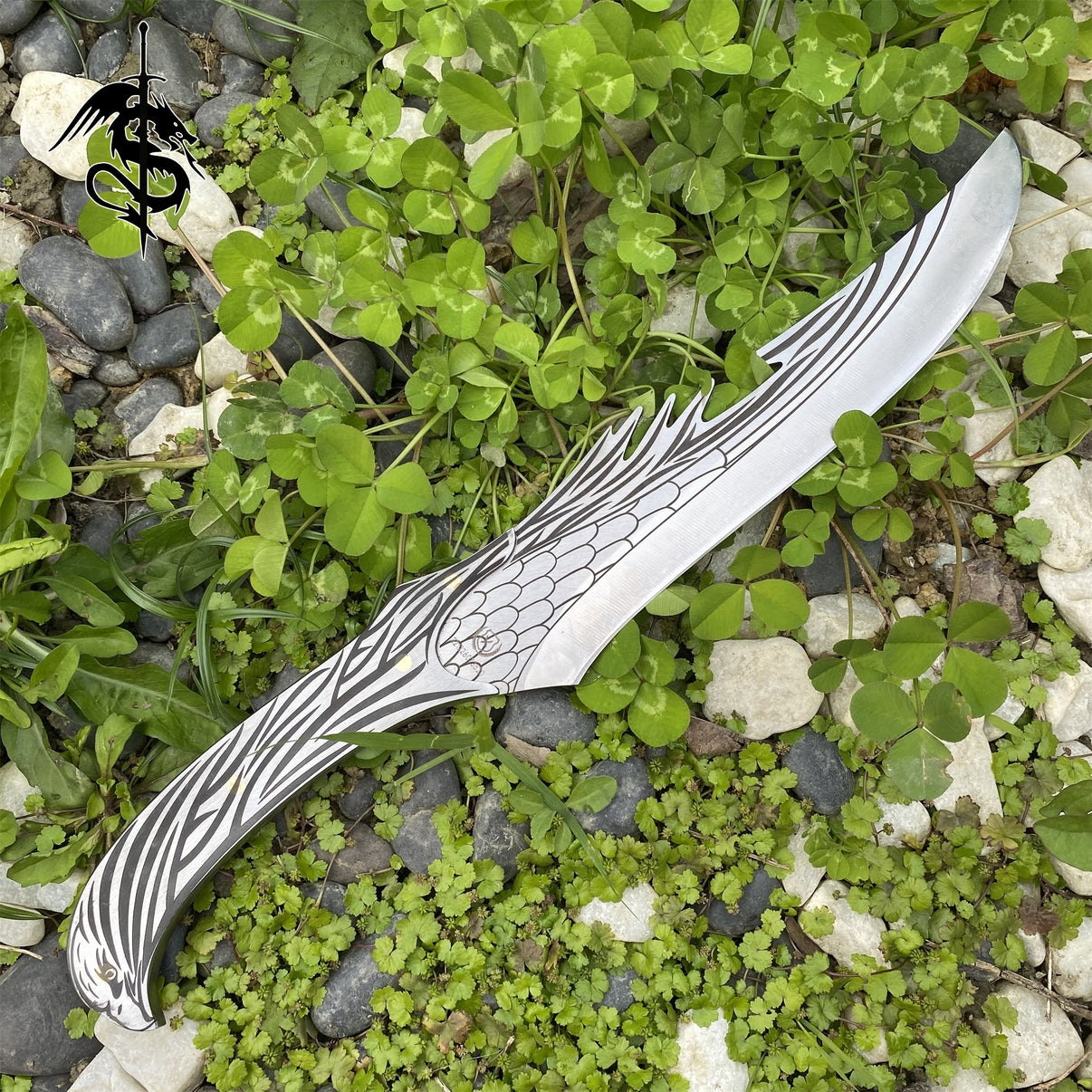 Stainless Steel Elven Sword Elven Eagle Sculpture Handle Knife ...