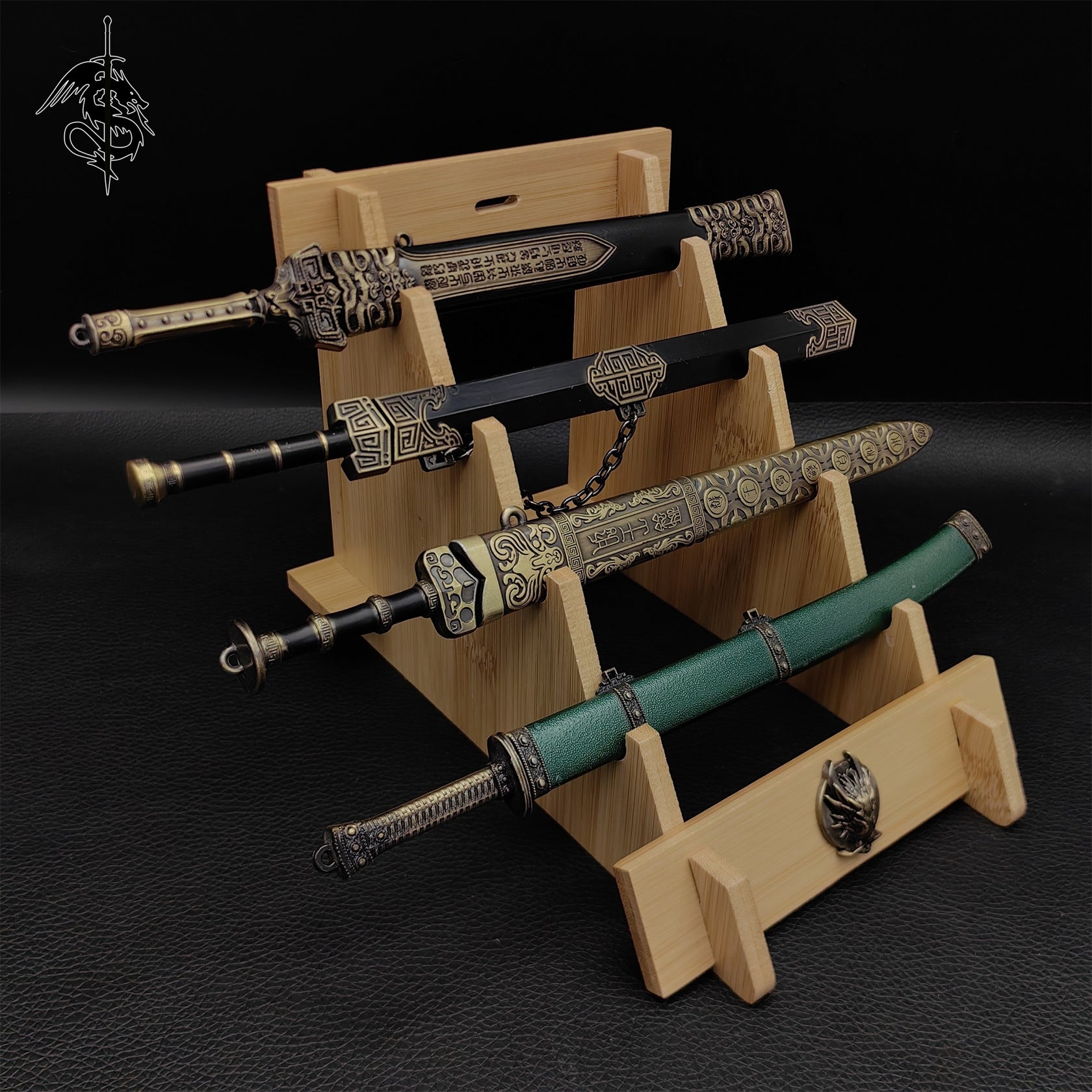 Ancient Chinese Emperor Swords Replica 4 In 1 Pack – Miniwarrior