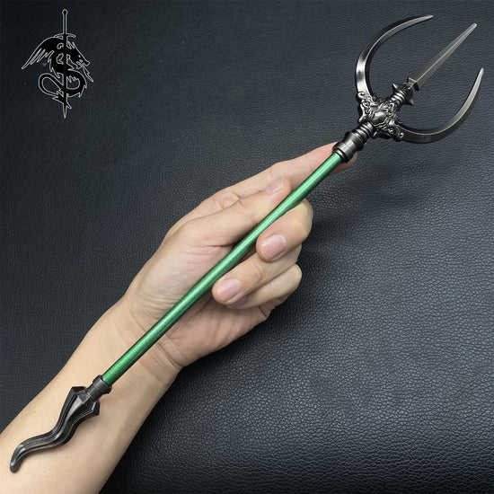 Game Black Myth: Wukong 11.8‘’ Huangfeng Monster Trident Metal Replica ...