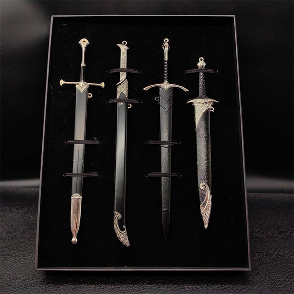 Metal Tiny Middle Age Holy Sword 4 In 1 Pack – Miniwarrior