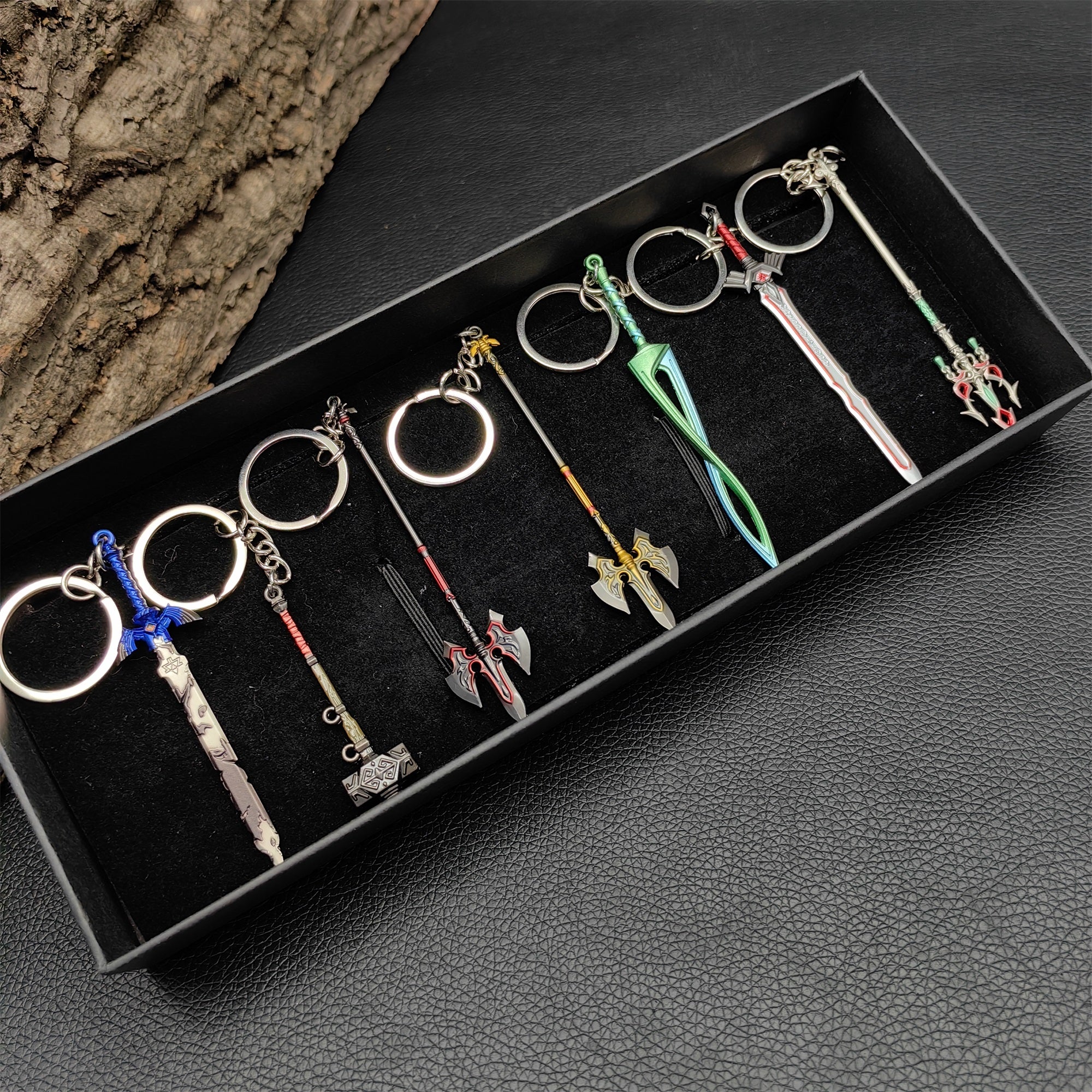 Metal Master Sword Weapon Keychain 7 In 1 Pack – Miniwarrior