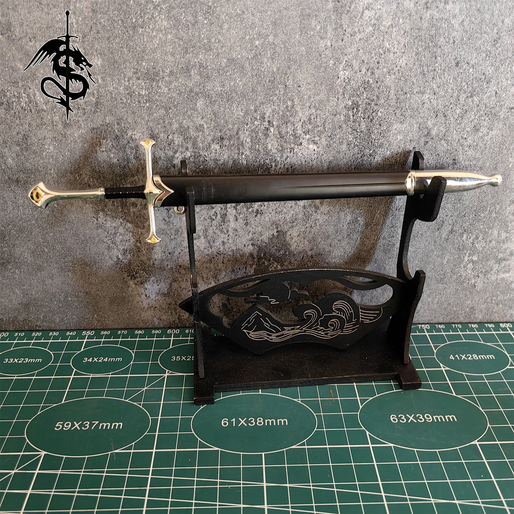 Strider Anduril Blade Tiny Fairy Tale Hero Lsildur Narsil Sword Replica ...