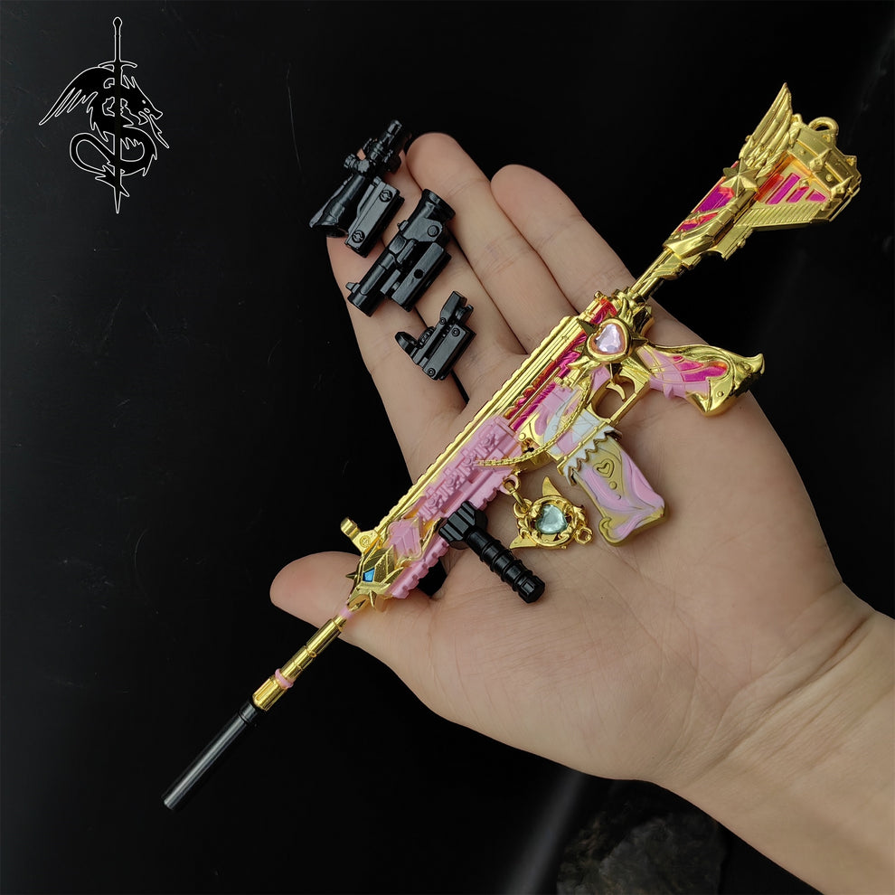 Pink Girl HK416 Miniature Metal M416 Rifle Small Replica – Miniwarrior