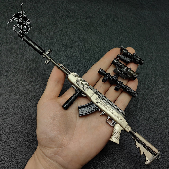 SKS Sniper Rifle Semi-automatic PSG Tiny Gun Model – Miniwarrior