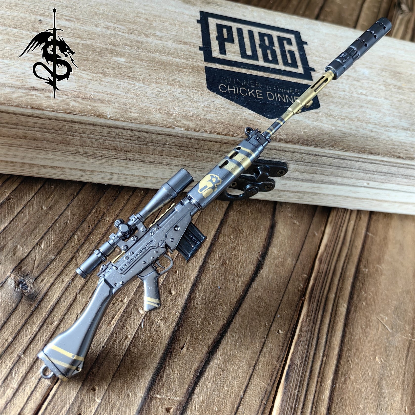 SLR Sniper Rifle DMR Designated Marksman Rifle Toy Gun Metal Replica ...