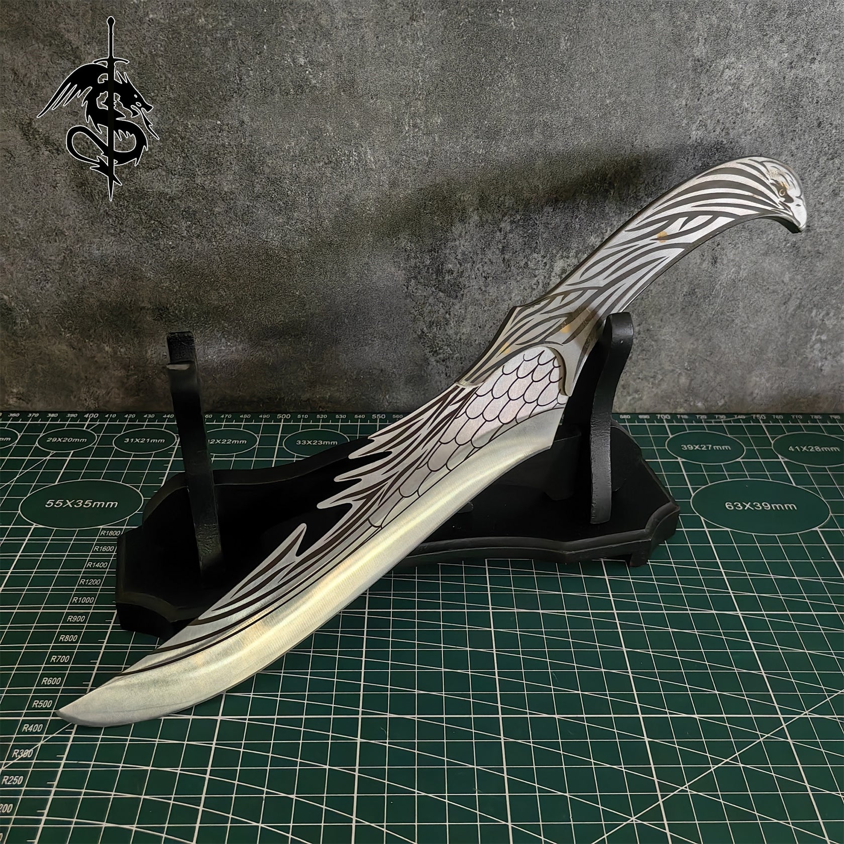 Stainless Steel Elven Sword Elven Eagle Sculpture Handle Knife ...
