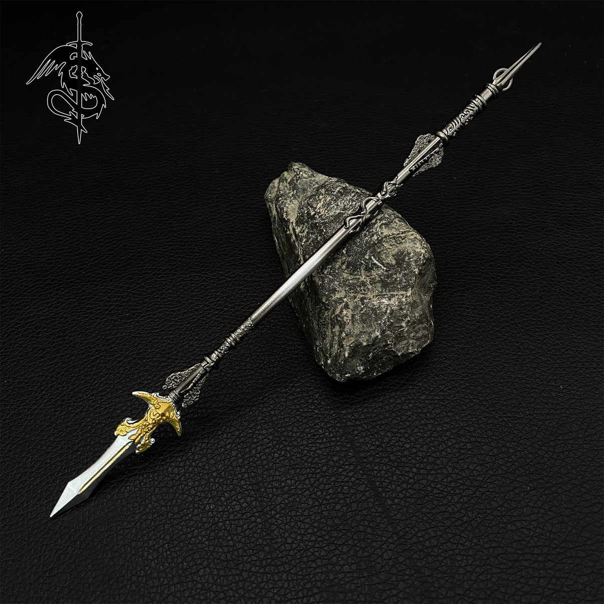 Black Myth:Wukong Stronger Tri-Point Double-Edged Spear Metal Replica ...