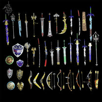 Link Metal Weapons Miniature Display Art – Miniwarrior