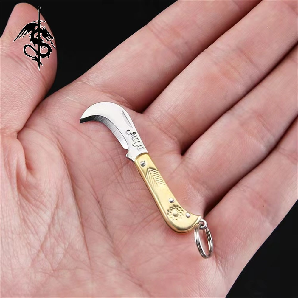 Mini Brass Handle EDC Tool Knife – Miniwarrior