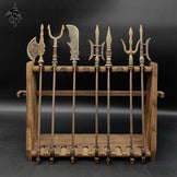 Hand-Forged Metal Collection Of Ancient Chinese Mini Cold Weapons 7 In ...
