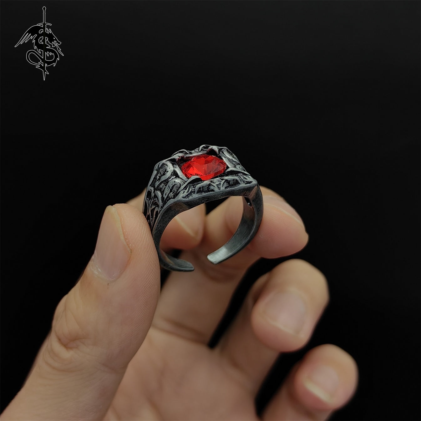 Hot Game Bloodbite Ring Alloy Open Ring – Miniwarrior